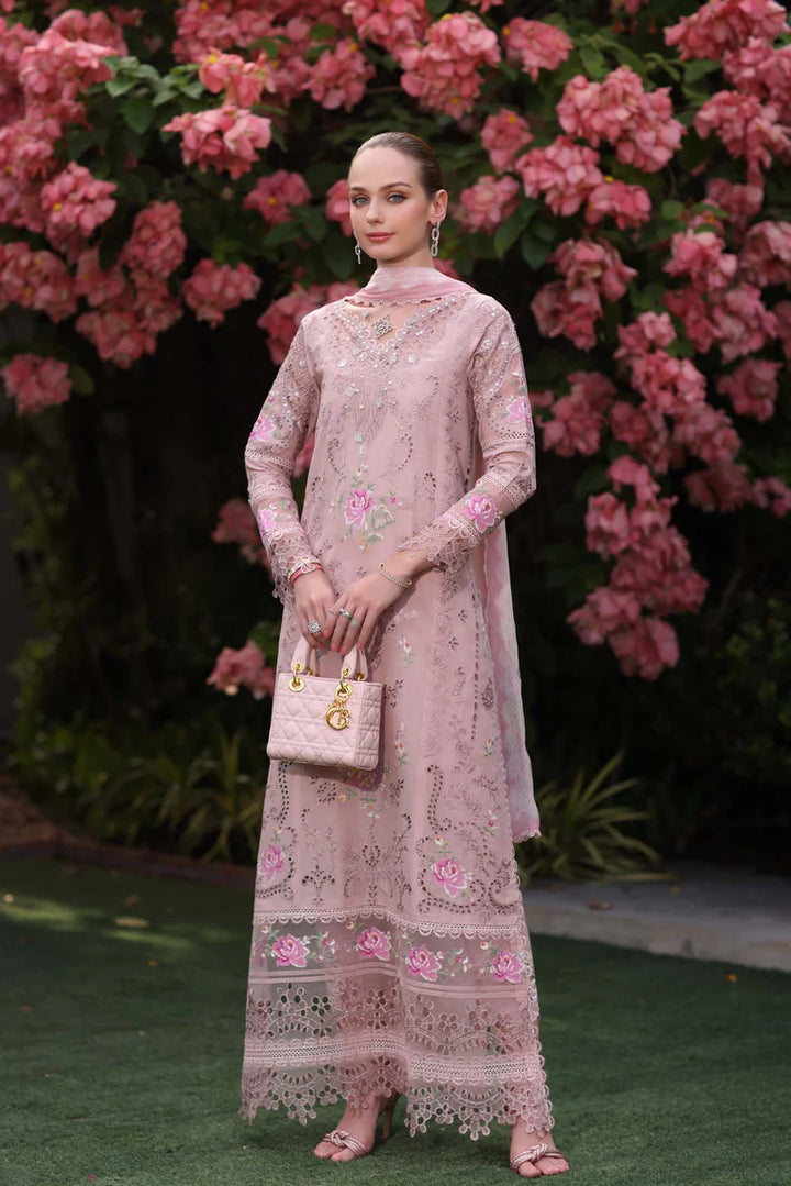 Saadia Asad | Noor Eid Luxury Schiffli Laserkari' 25 | D8- Pink | House ...