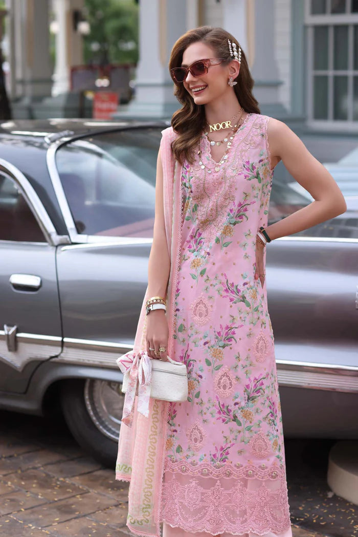 Saadia Asad | Noor Eid Luxe Chikankari' 25 | D11- Blush Pink | House of ...